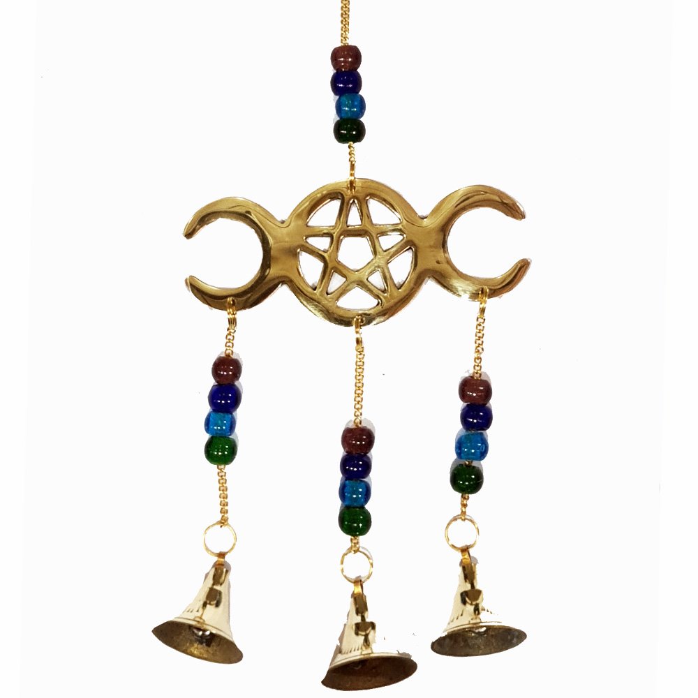 Brass Bell Triple Moon - ILLUMINATION MANDALAS