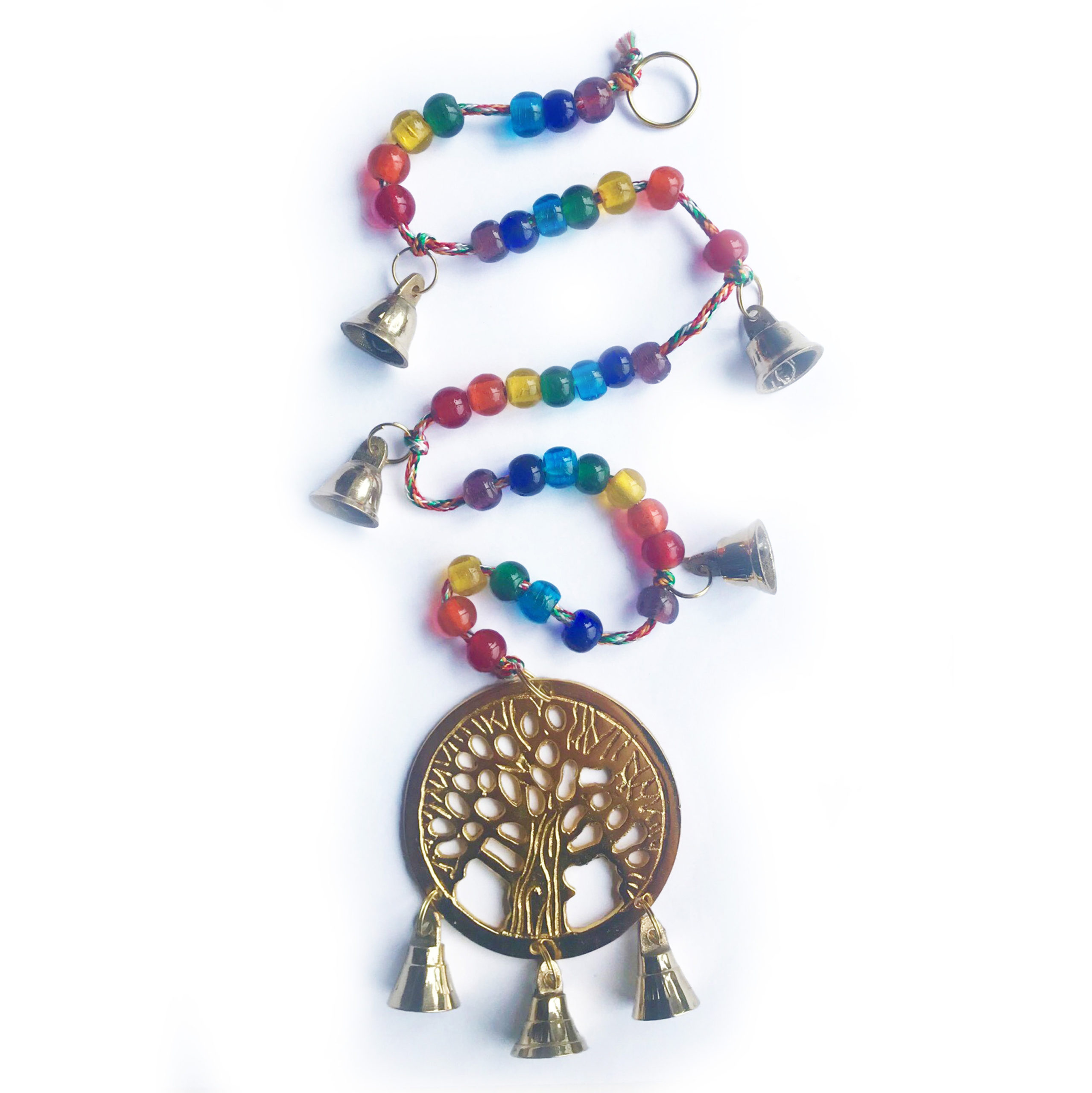 Brass Bell Tree of Life Chakra String - ILLUMINATION MANDALAS