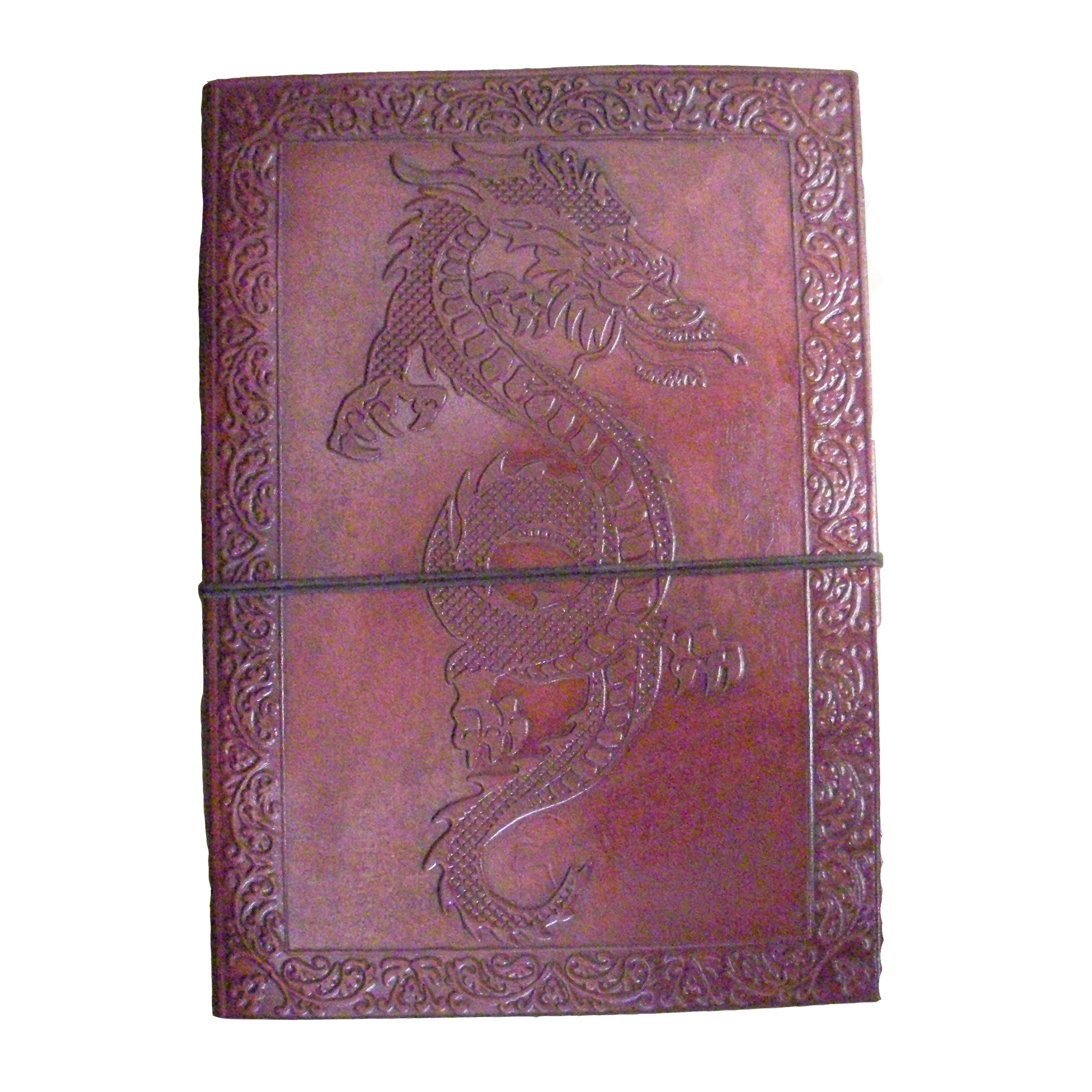 Large Leather Journal - Dragon - ILLUMINATION MANDALAS