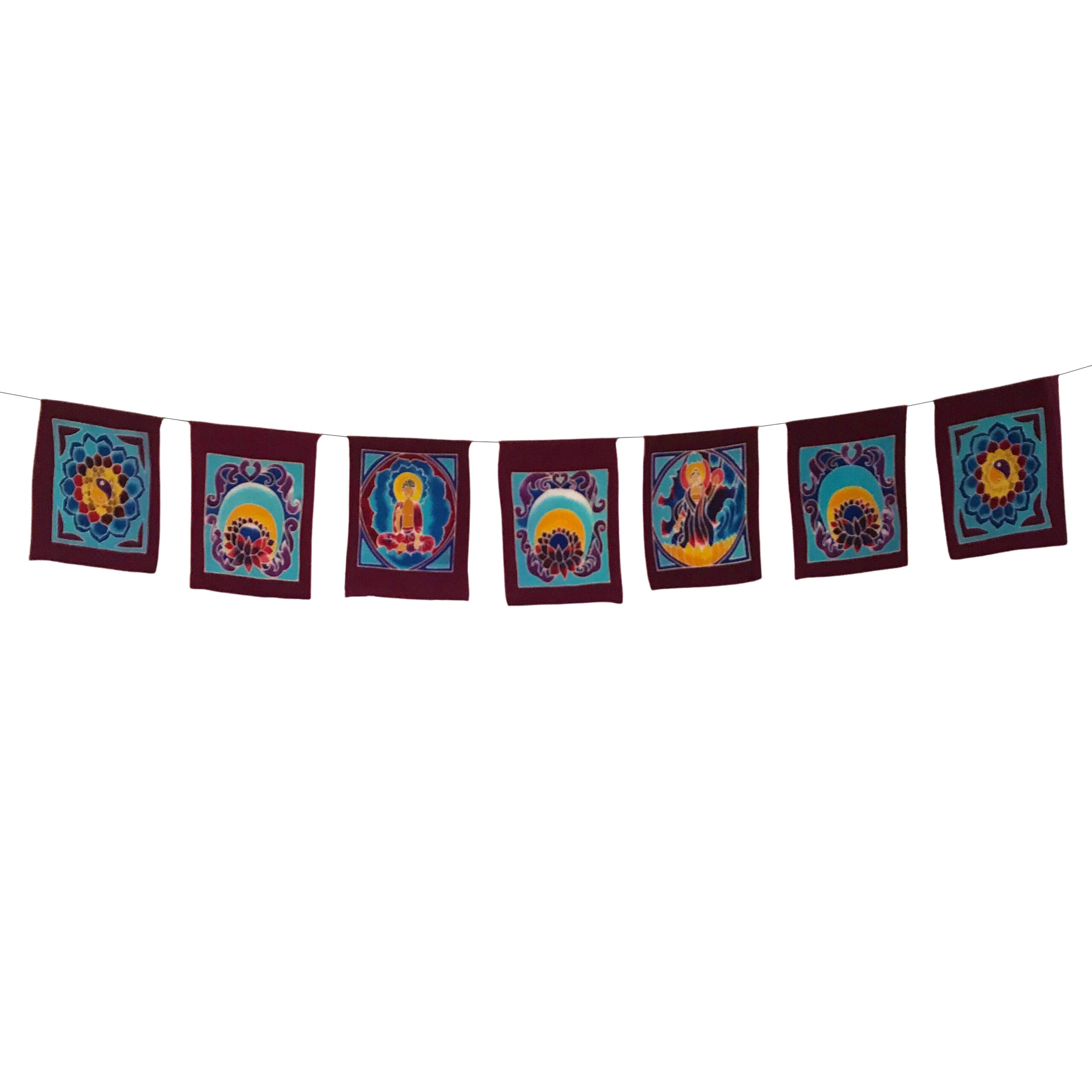 Batik Buddha Flag - ILLUMINATION MANDALAS