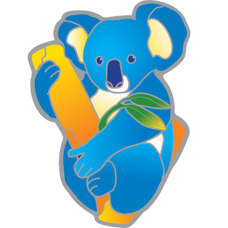 Suncatcher Aussie Blue Koala - ILLUMINATION MANDALAS